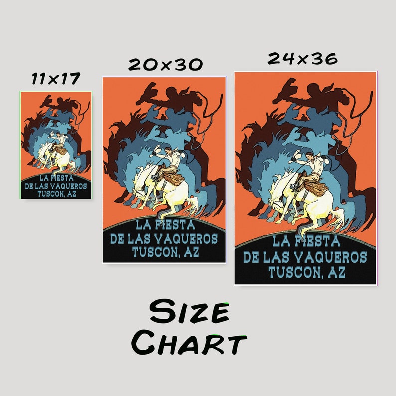 La Fiesta De Los Vaqueros Rodeo Vintage Poster, Western, Trick Riding ...