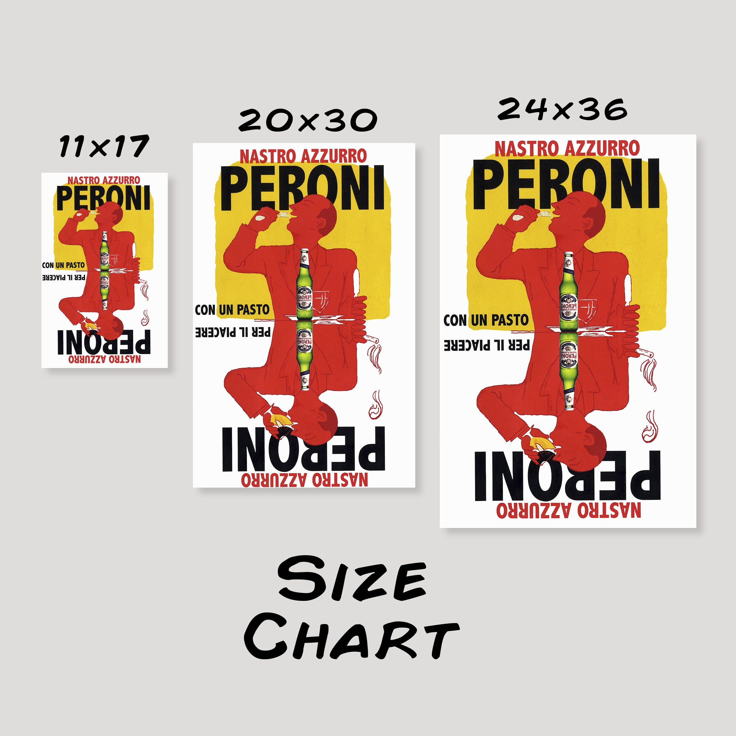 Vintage Peroni Alcohol Poster, Bar Cart Art, Bar Decor, Italian Poster ...