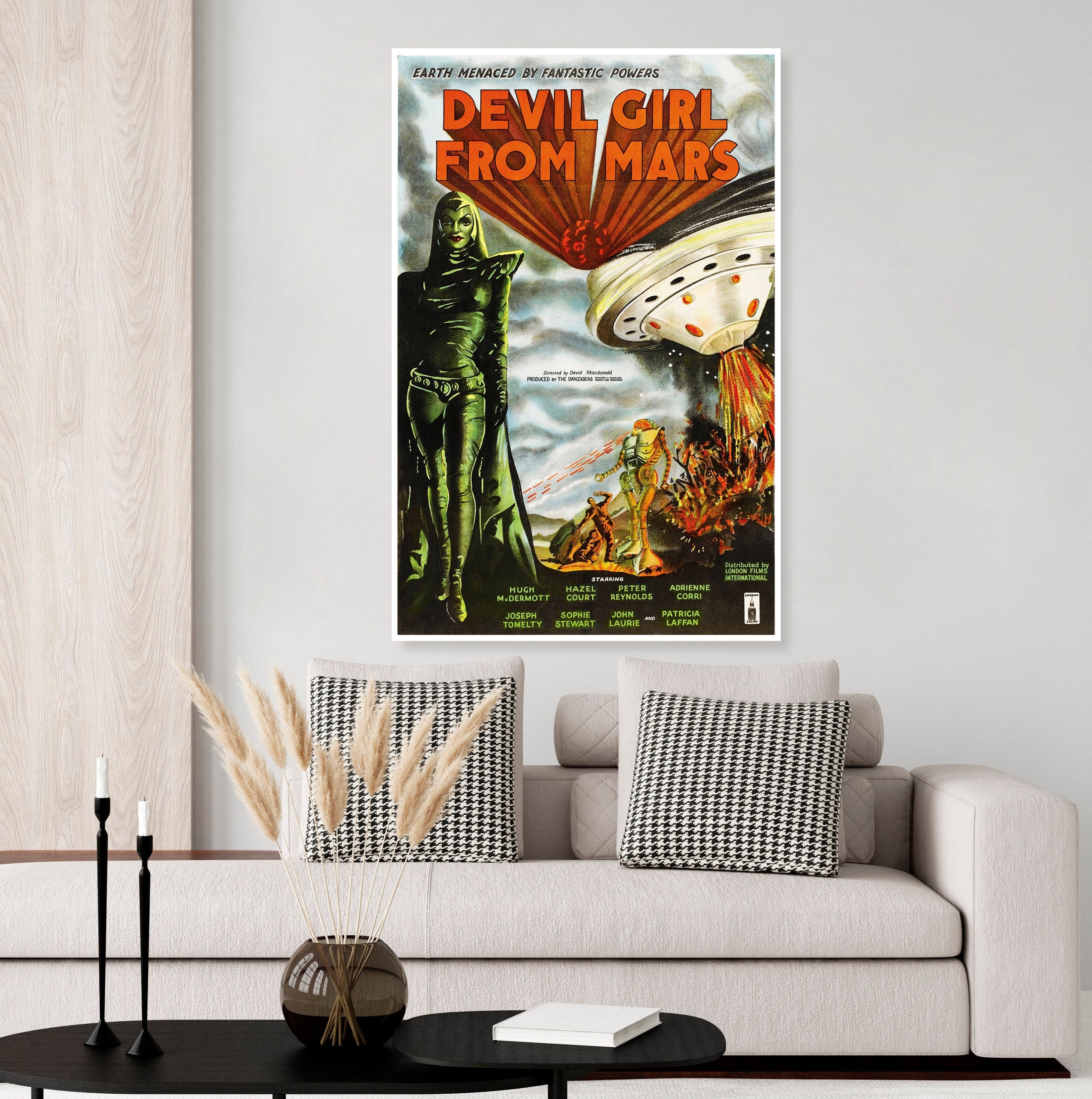 Vintage Devil Girl From Mars Movie Poster, Sci Fi Movie, B Side, Horror ...