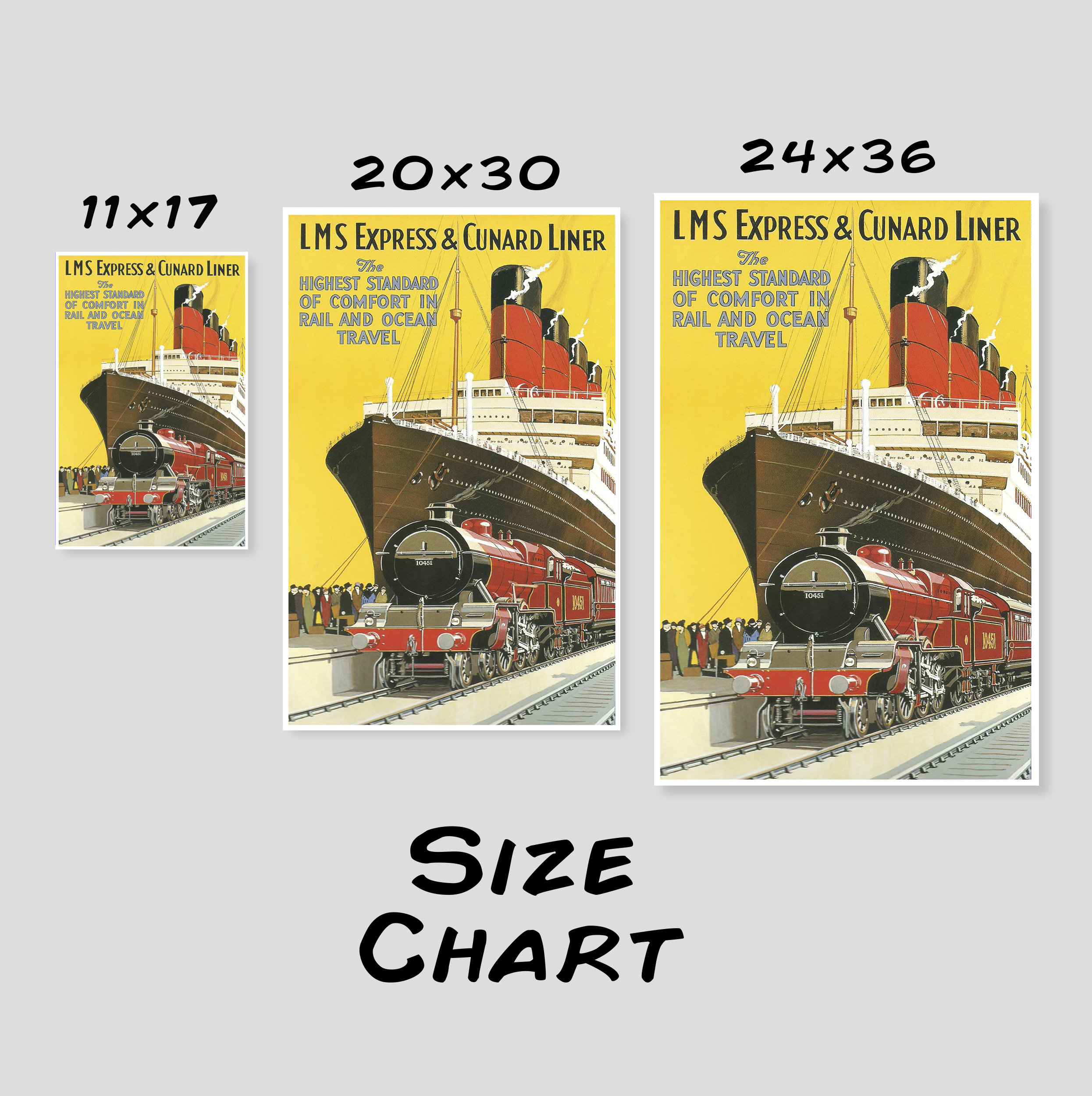 Vintage Cunard Cruise Liner Travel Poster, Cruise Steam Ship, Steam ...