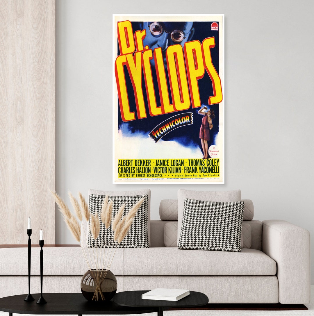 Vintage DR Cyclops Poster, Sci Fi Movie, B Side, Horror, Monster Movie ...