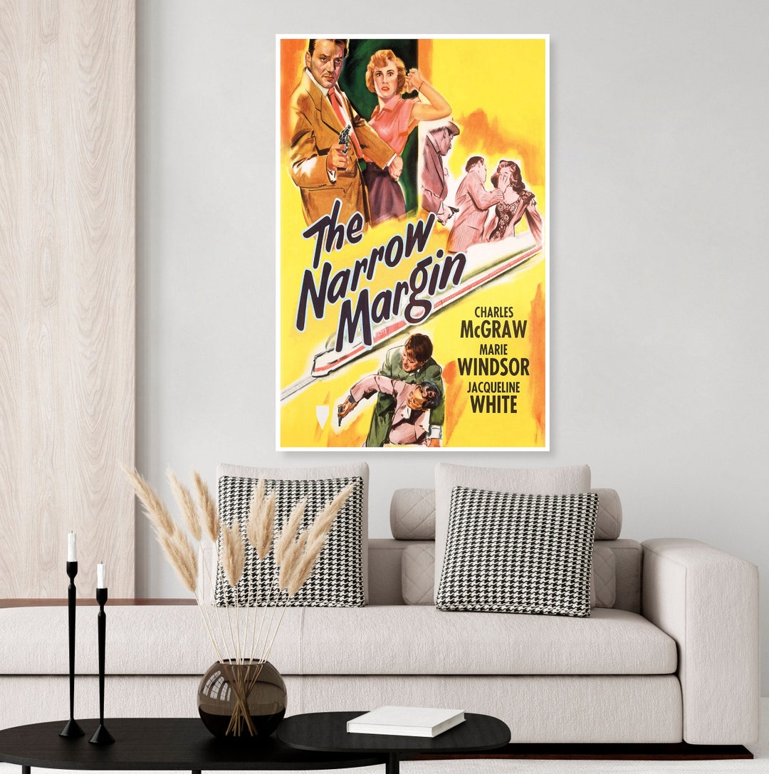 Vintage Narrow Margin Movie Poster, Film Noir Movie, Classic Movie, Detective Movie - Etsy