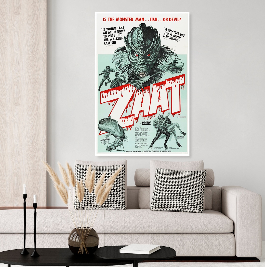 Vintage Zaat Movie Poster, Sci Fi Movie, B Side, Horror, Science ...