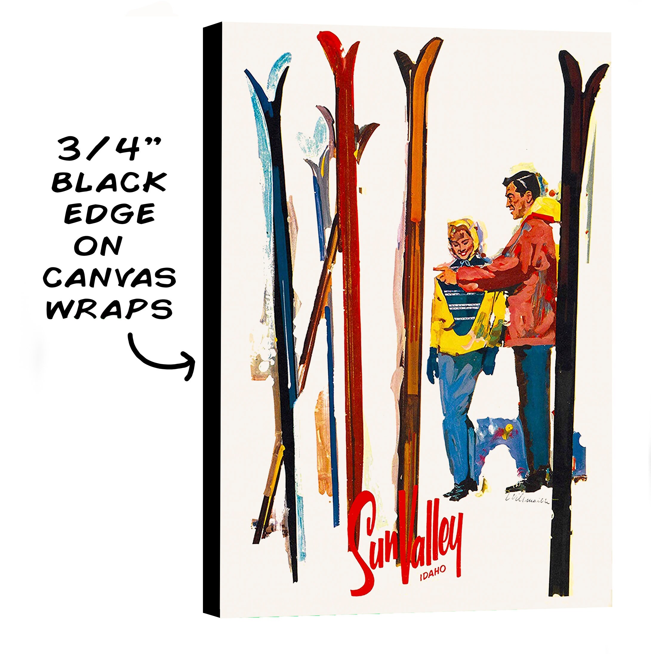 Vintage Sun Valley Idaho Ski Poster - Etsy