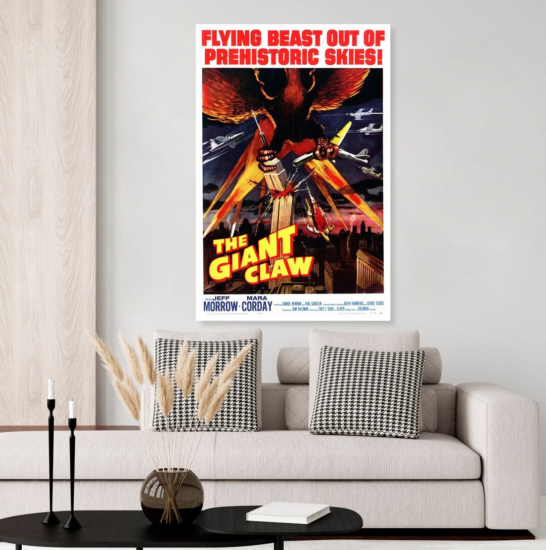 Vintage the Giant Claw Movie Poster, Sci Fi Movie, B Side, Horror ...
