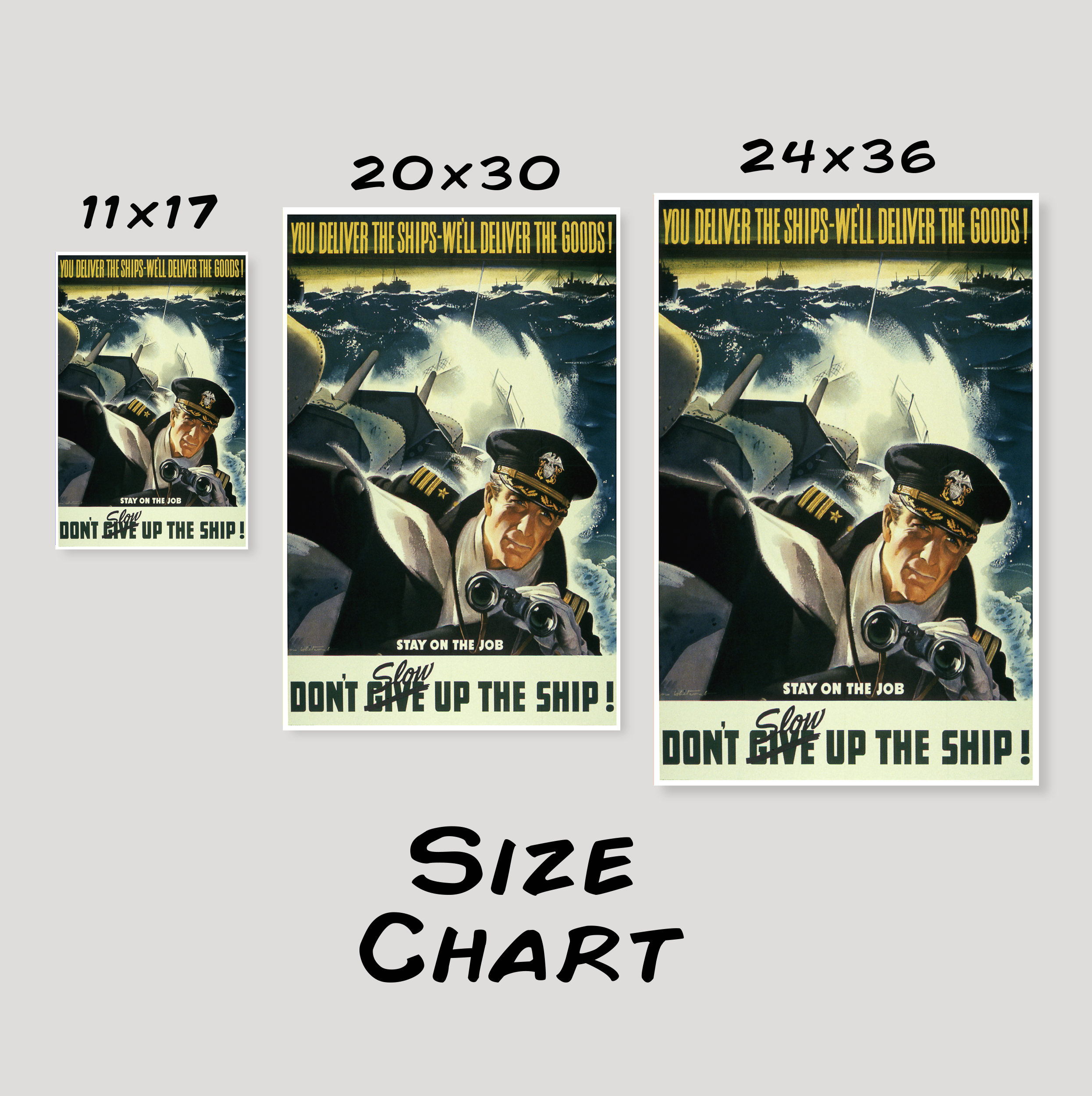 Vintage WWII Merchant Marine US Navy Poster, Propaganda Poster, War ...