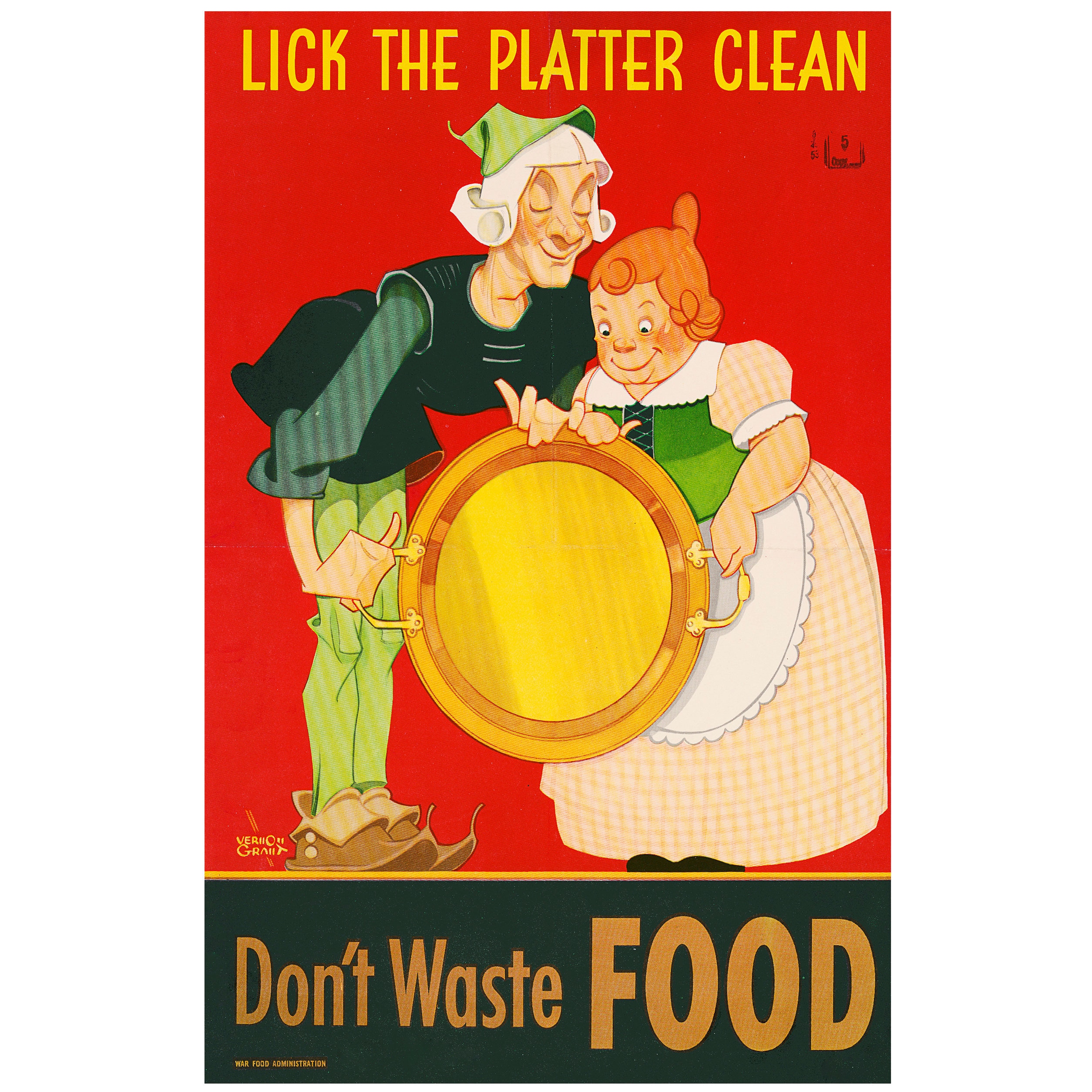 Vintage WWII Propaganda Poster, Home Front, Gardening, Fruits ...