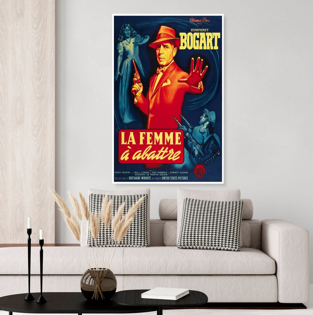 Vintage the Enforcer La Femme a Abattre Movie Poster, Film Noir Movie ...