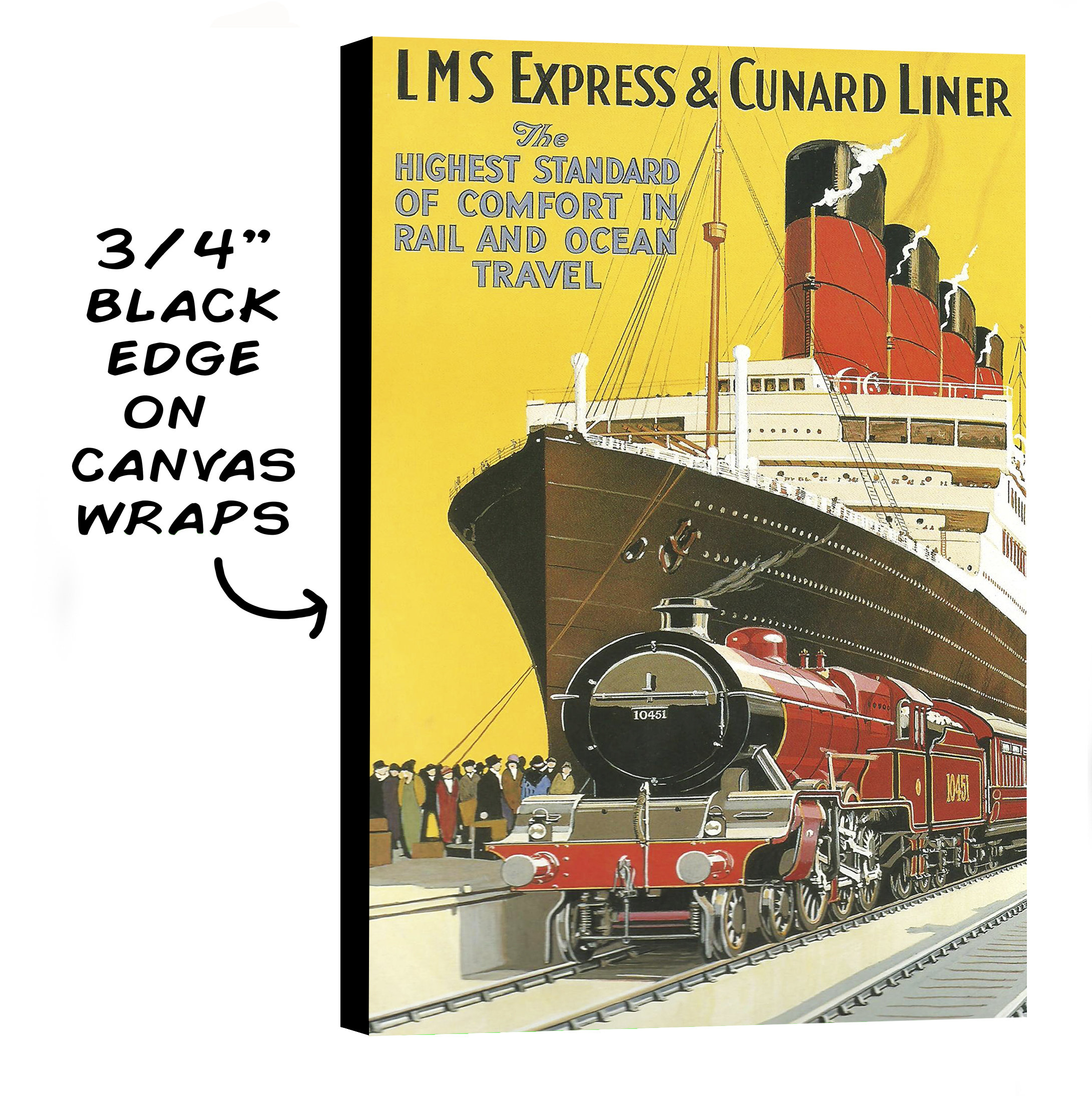 Vintage Cunard Cruise Liner Travel Poster, Cruise Steam Ship, Steam ...