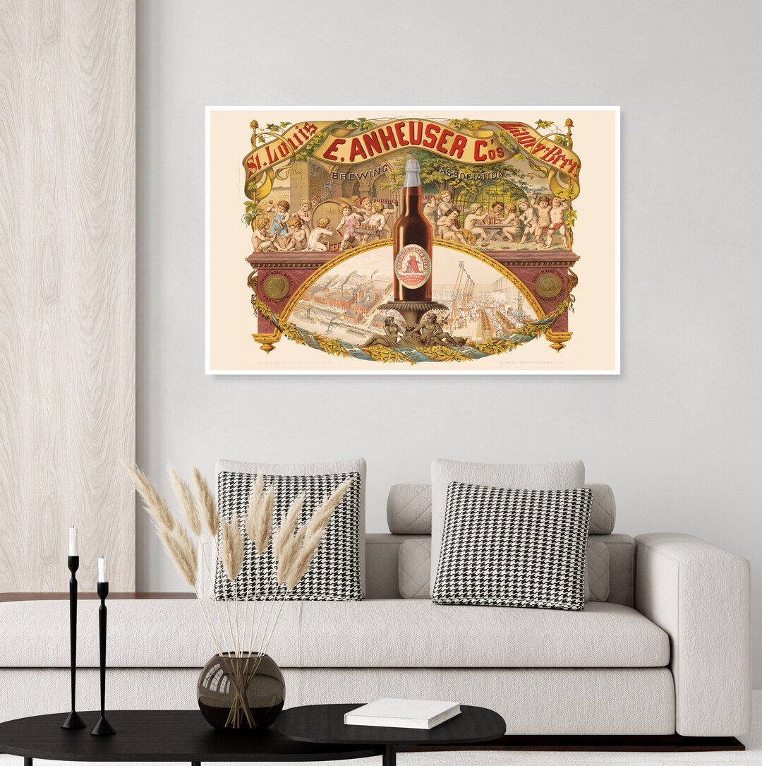 Vintage Brewery Poster St Louis Missouri, Beer Poster, Lager Beer ...