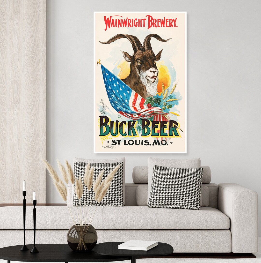 Vintage Brewery Poster St Louis Missouri, Beer Poster, Lager Beer ...