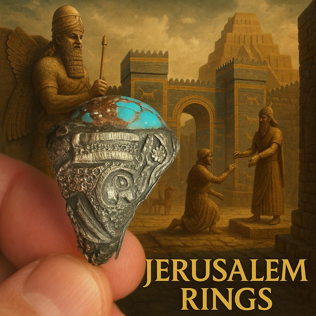 Ancient Power Ring — Hand-engraved Gilgamesh & Anunnaki on Rare ...