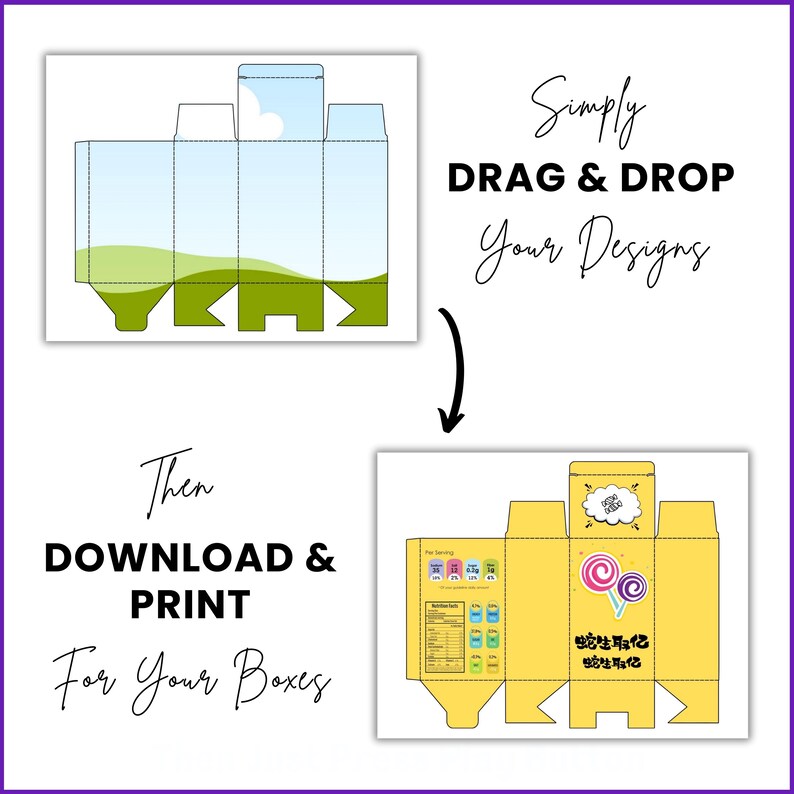 Blind Box Template Blindbox Treat Box Favor Box SVG Gift Box DIY Box ...