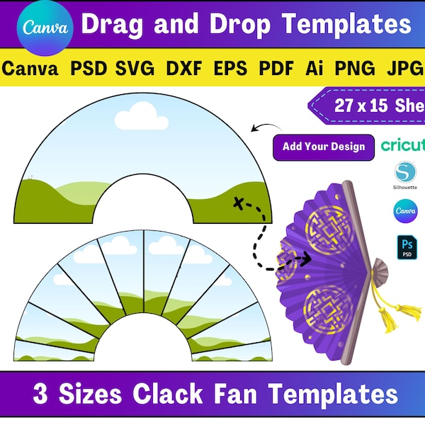 Clack Fan Template - Etsy