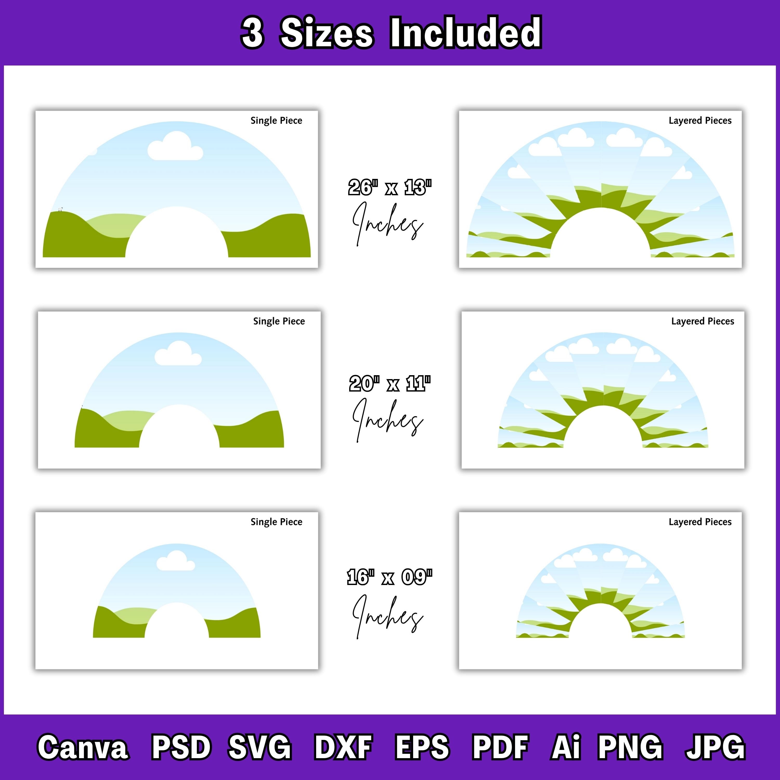 3 Sizes Clack Fan Template Canva Editable Clack Fan Templates Drag ...