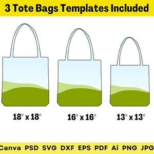 All Over Tote Bags Templates Canva AOP Tote Bag Templates Tote Bags SVG ...