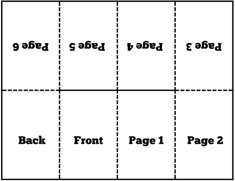 Mini Book Template Editable Canva Booklet Template DIY Coloring Book ...