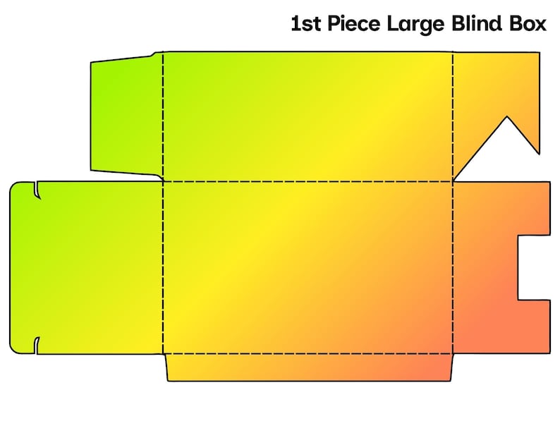 Blind Box Template Blindbox Treat Box Favor Box SVG Gift Box DIY Box ...