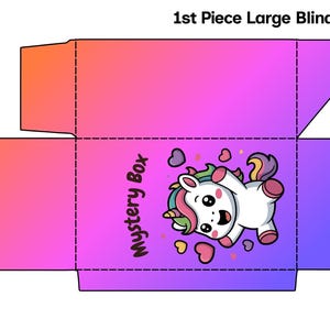 Blind Box Template Blindbox Treat Box Favor Box SVG Gift Box DIY Box ...
