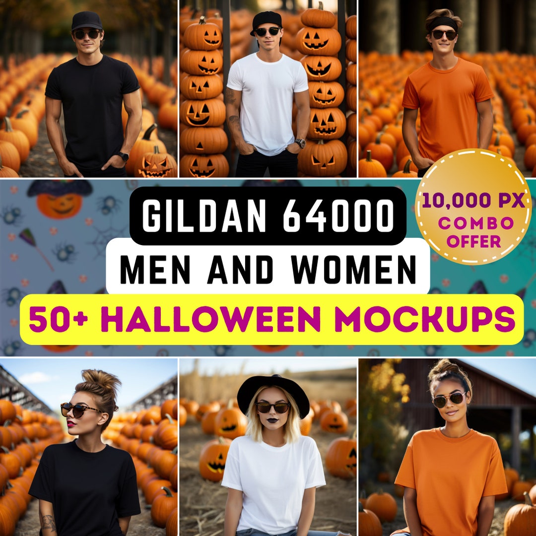 Gildan Mockup Bundle 64000 Tshirt Mockup Bundle Gildan Mockup Bundle ...