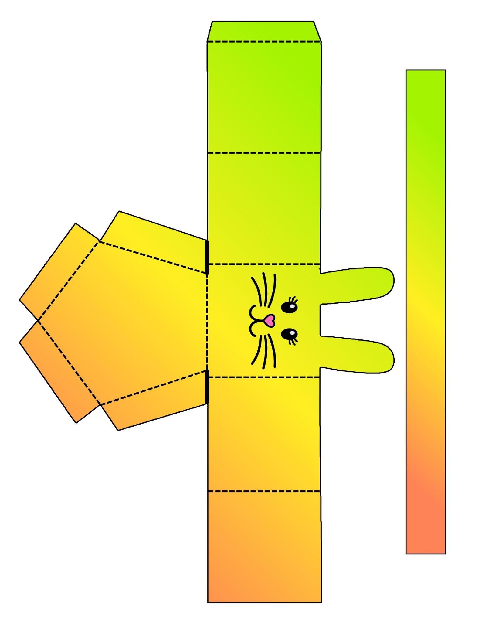 Easter Box Template Bunny Treat Box SVG for Cricut Printable Easter ...