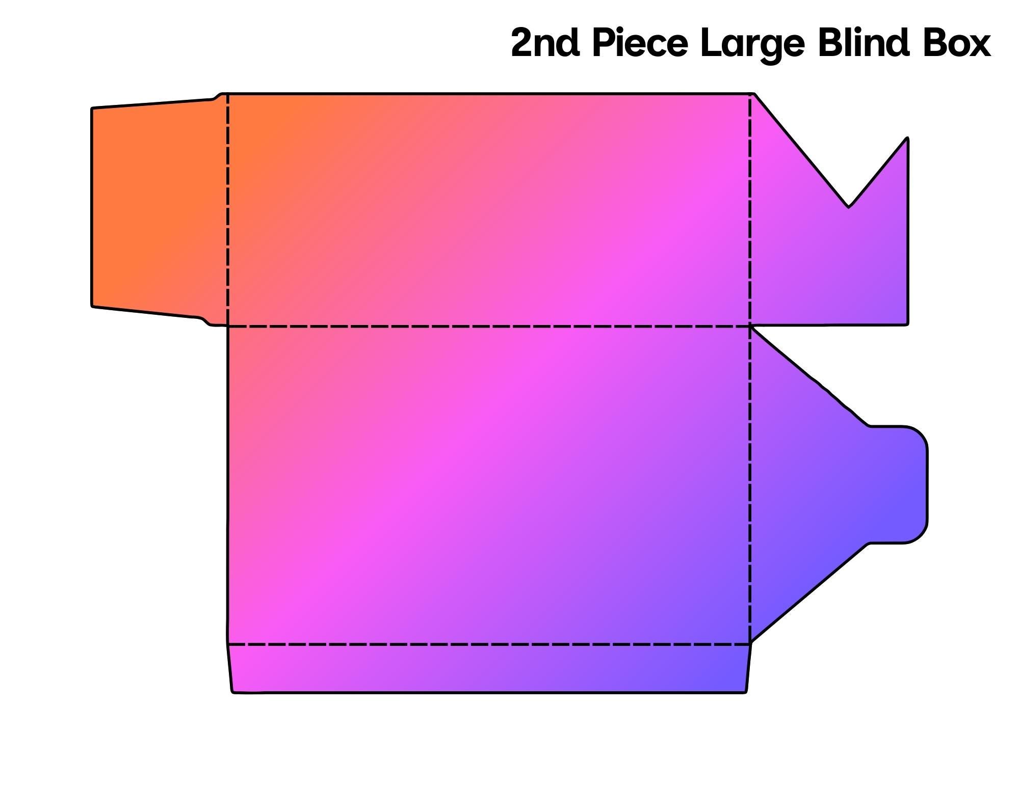 Blind Box Template Blindbox Treat Box Favor Box SVG Gift Box DIY Box ...