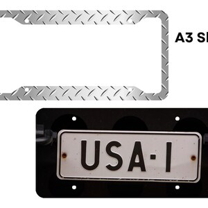 6 Styles Car License Plate Template Canva License Plate Template ...