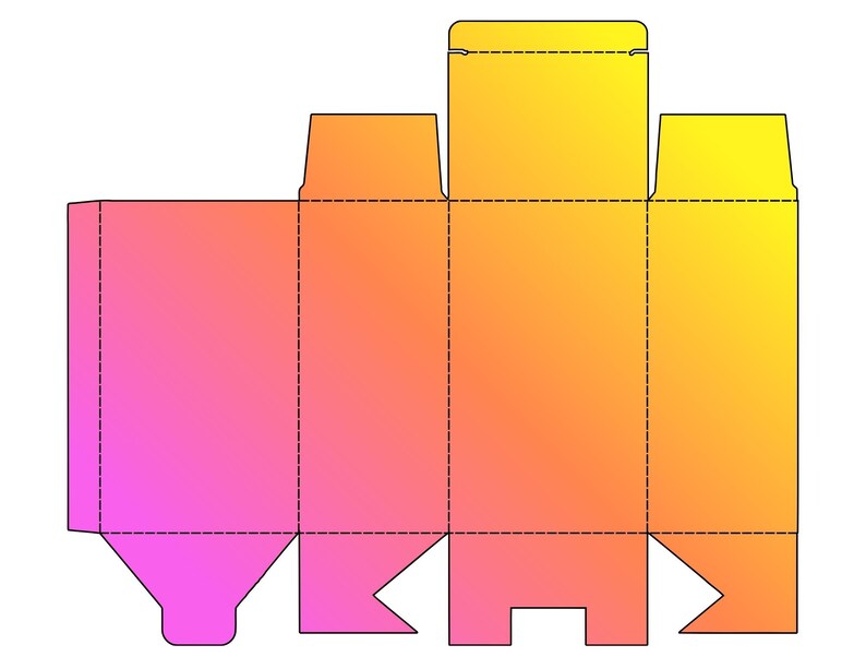 Blind Box Template Blindbox Treat Box Favor Box SVG Gift Box DIY Box ...