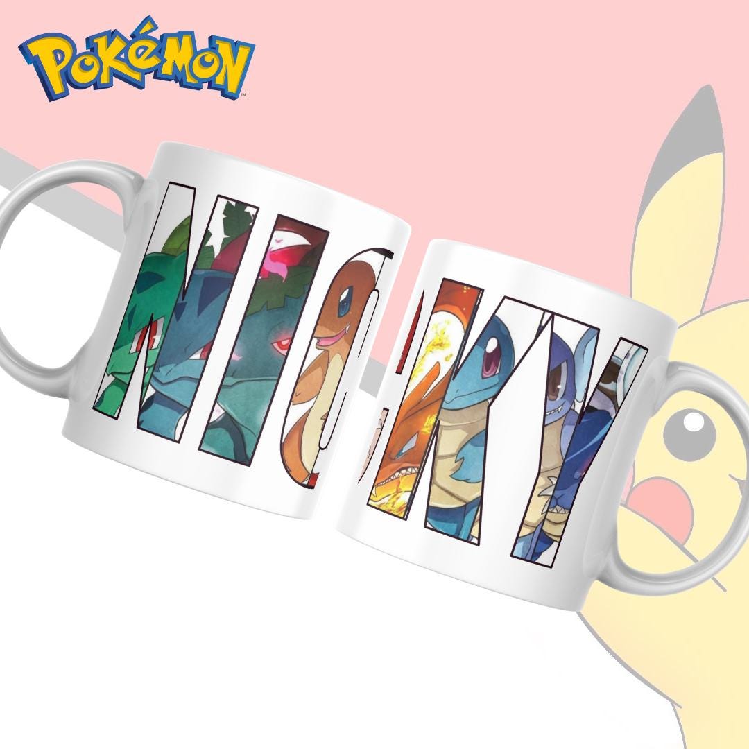 Pokemon Gen 1 Custom Name Themed Mug. Pokemon Custom Name Mug-movie and ...
