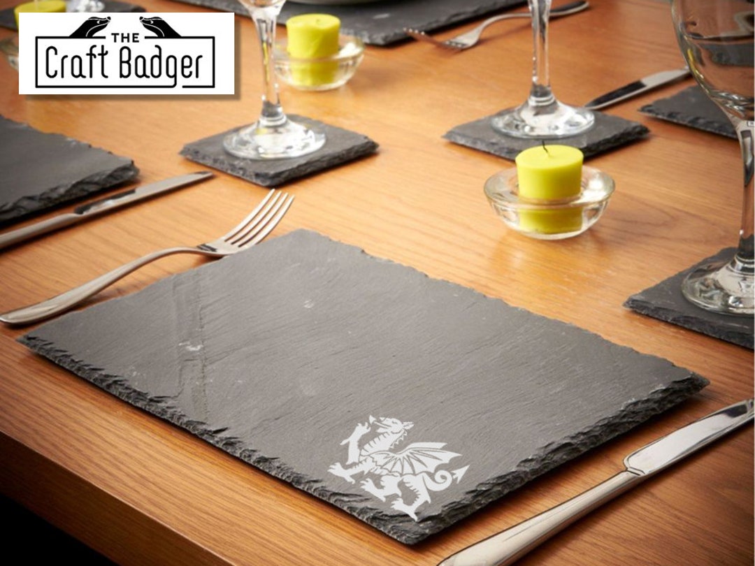 Welsh Dragon Themed Placemat. Placemats and Coasters Personalised and ...