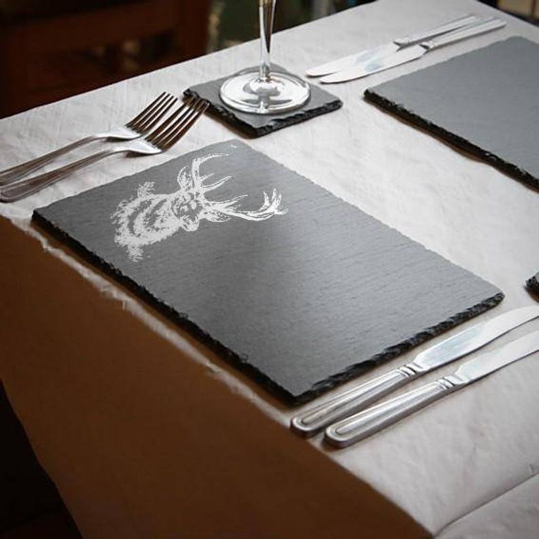 Stag Themed Placemat Placemats and Coasters Personalised and Custom ...