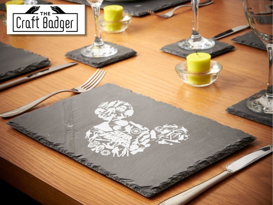 Star Wars Mickey Themed Placemat. Placemats and Coasters Personalised ...