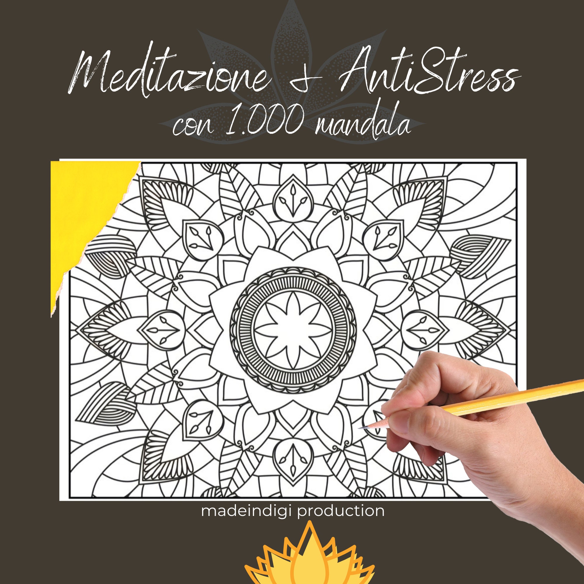 1000 Mandala Da Colorare Mandala Therapy Mandala per Adulti Mandala ...