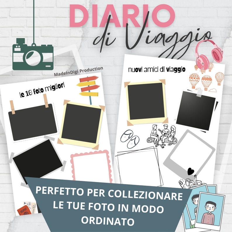 Diario Di Viaggio Di Coppia Da Compilare. PDF E Digitale. Travel ...