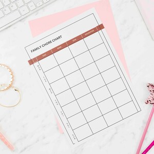 Family Schedule Printable, Family Chores, Weekly Family Schedule ...