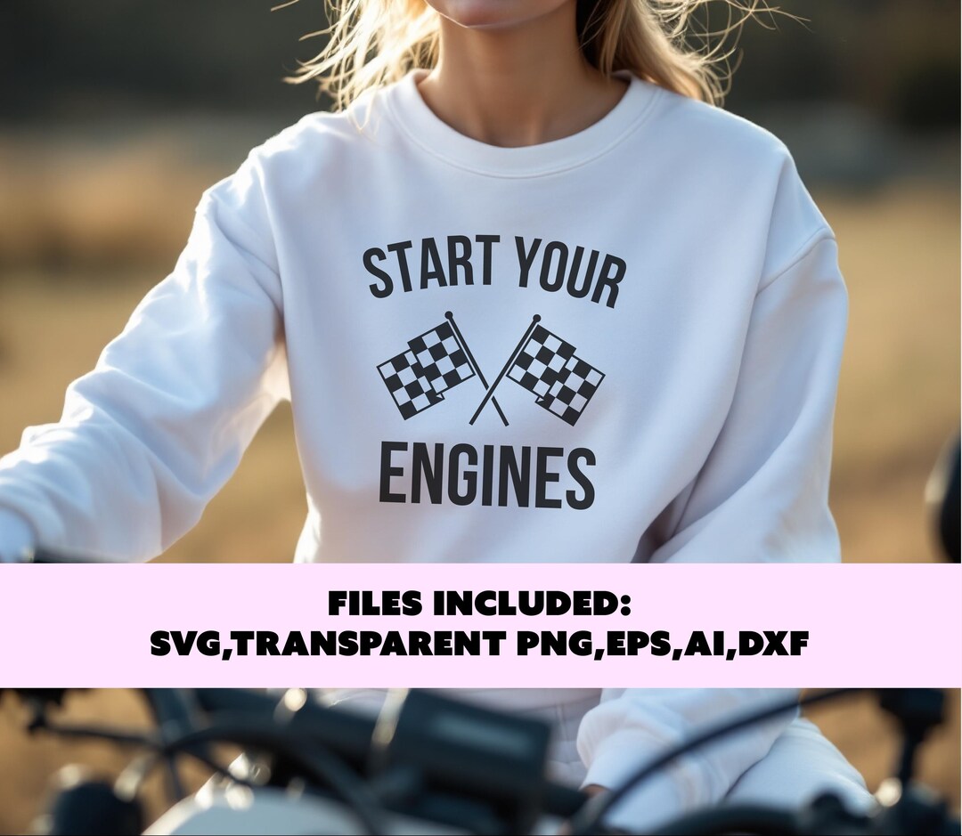 Start Your Engines Svg, Racing Flags Svg, Motorsport Design Png, Racing ...