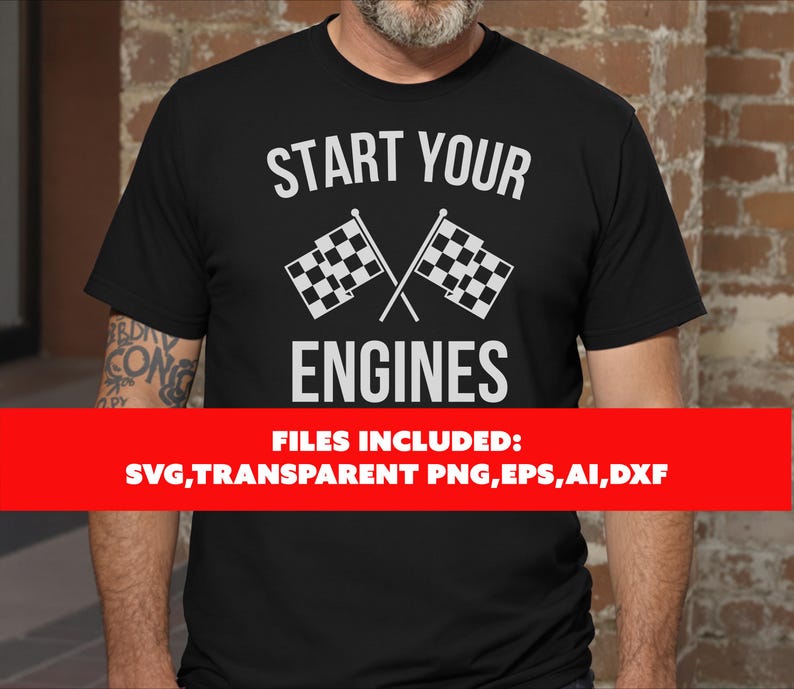 Start Your Engines Svg, Racing Flags Svg, Motorsport Design Png, Racing ...