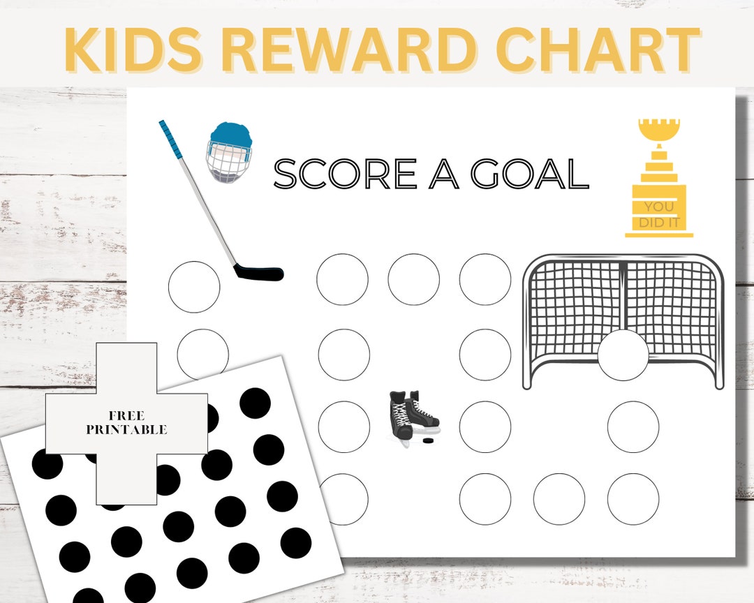 Reward Chart Ice Hockey Reward Chart Kids Behavior Chart - Etsy Canada
