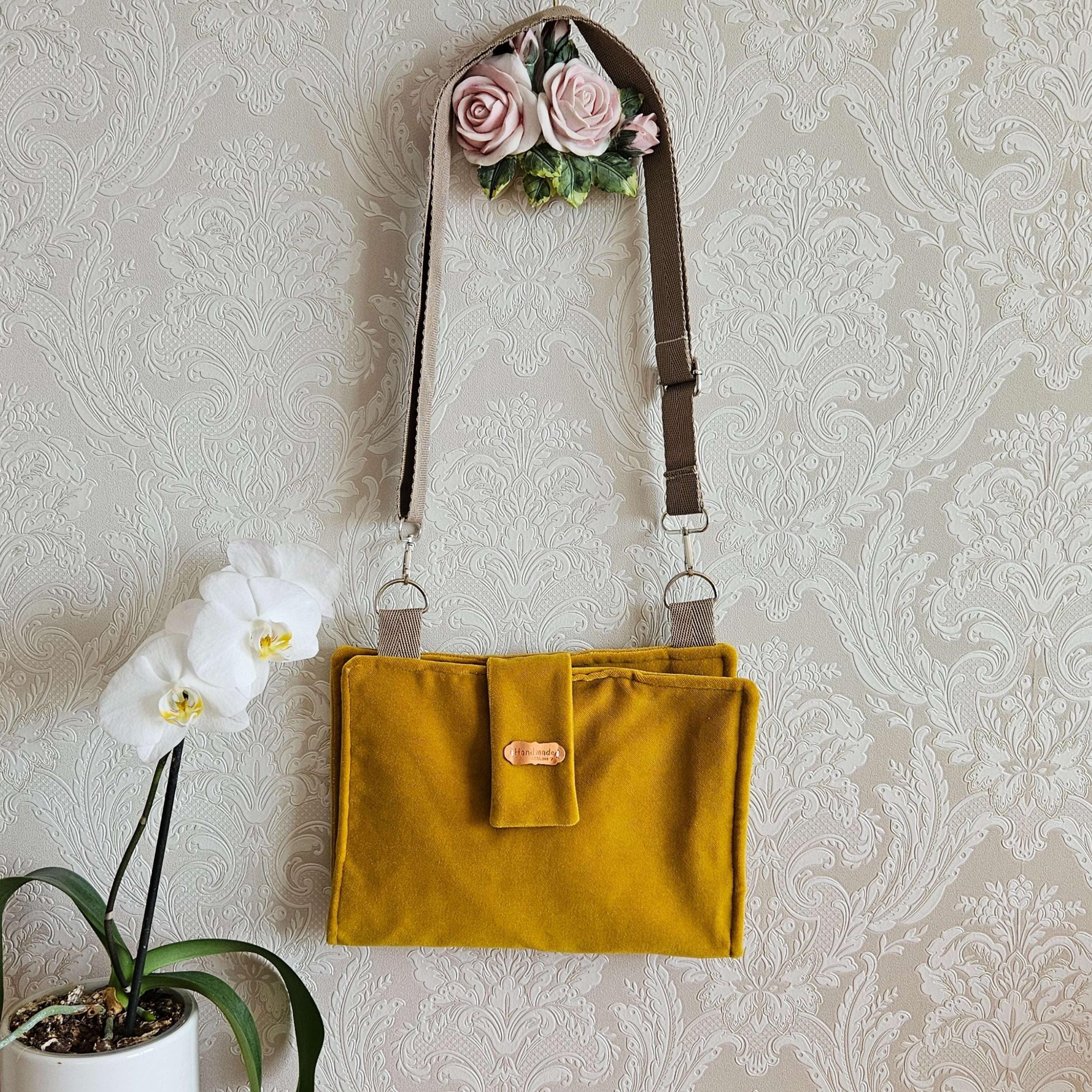 Strap Organizer Bag PATTERN, Book Sleeve With Pockets, Reading ...