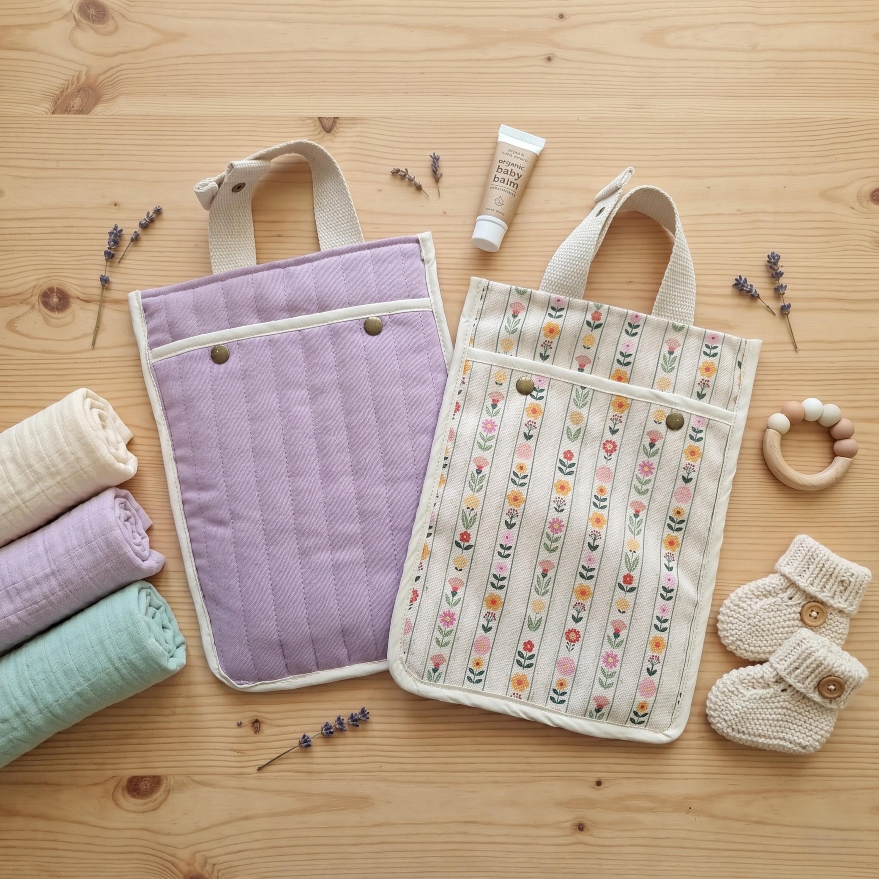Diaper and Wipes Pouch PDF Sewing Pattern, Clutch Wet Wipe Case, Baby ...