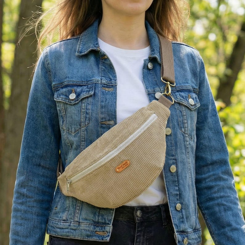 Fanny Pack Sewing Pattern: Video Tutorial Crossbody Bag 2 Sizes ...