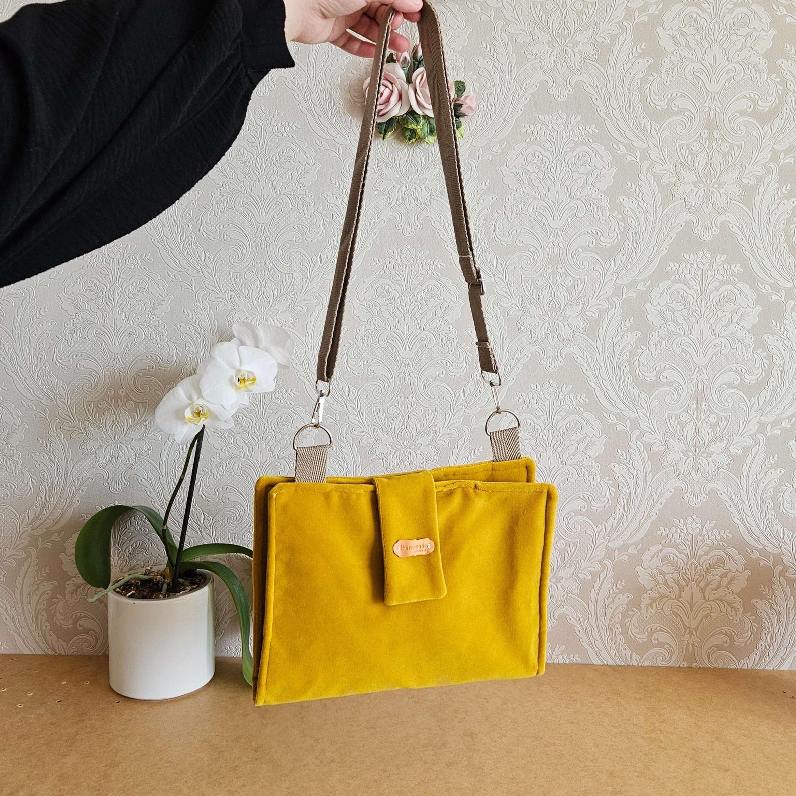 Strap Organizer Bag PATTERN, Book Sleeve With Pockets, Reading ...