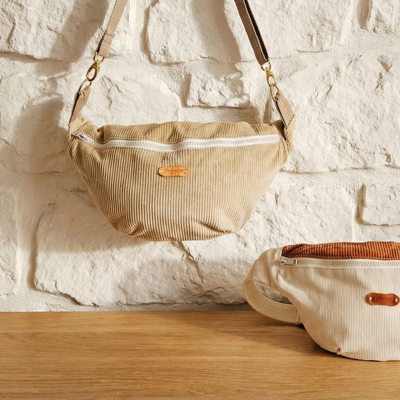 Fanny Pack Sewing Pattern: Video Tutorial Crossbody Bag 2 Sizes ...