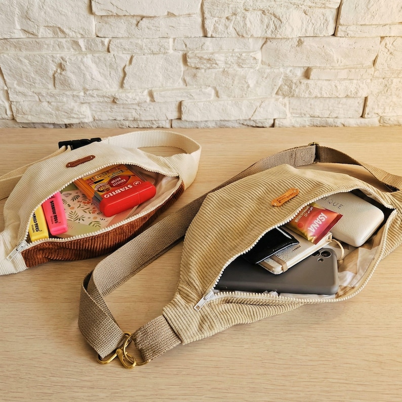 Fanny Pack Sewing Pattern: Video Tutorial Crossbody Bag 2 Sizes ...