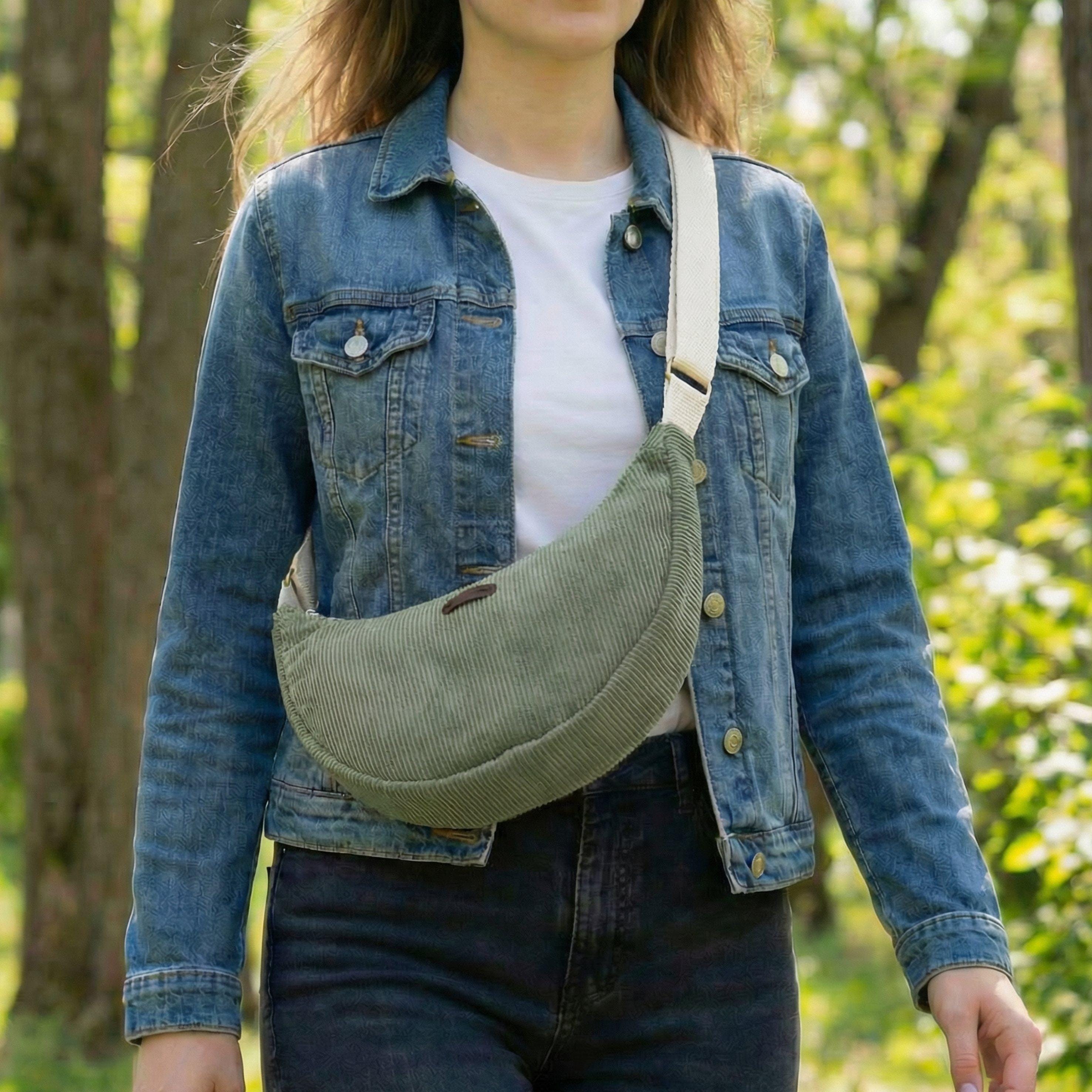 Crescent Bag Sewing Pattern, Half Moon Crossbody Bag, Hobo Shoulder Bag ...