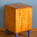 Colorful Nightstand by Solid Pine Wood, Bohemian Style Commode, With ...