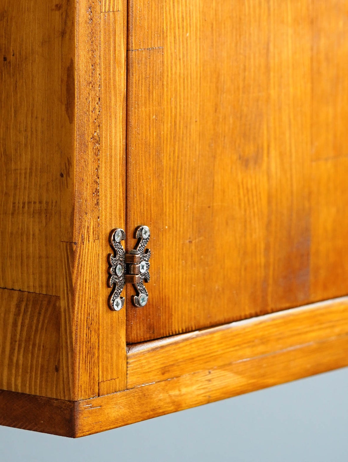 Rustic Wall Mounted Mini Cabinet 2 Section Cupboard Light - Etsy