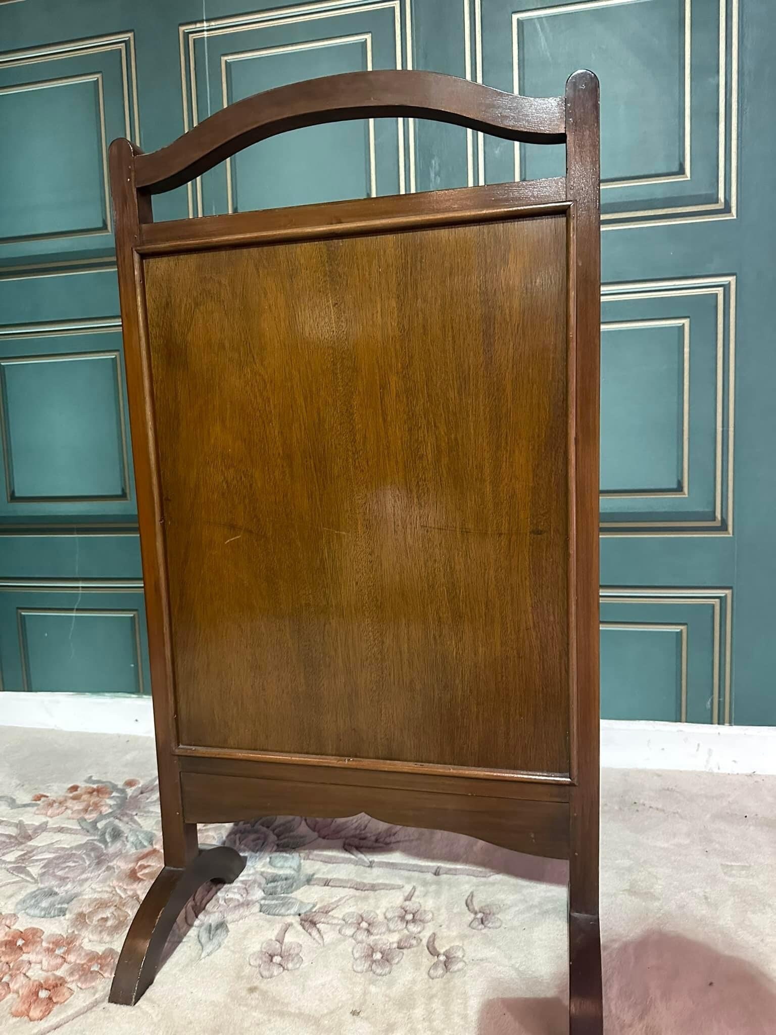 Beautiful Hand Embroidered Fire Screen of a Garden / Floral Scene ...