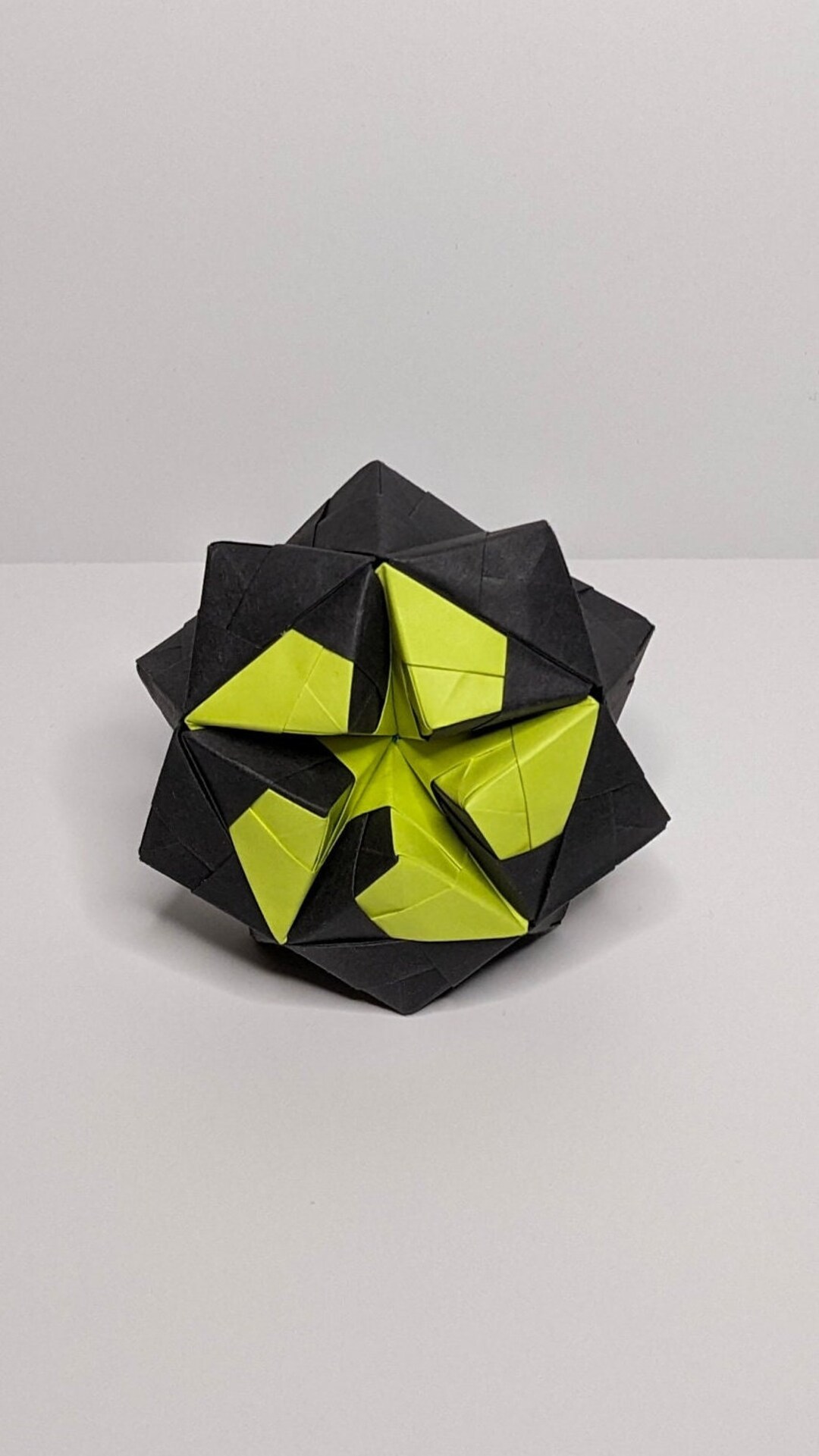 Modular Origami 2-sided Compressed Star Decoration - Etsy