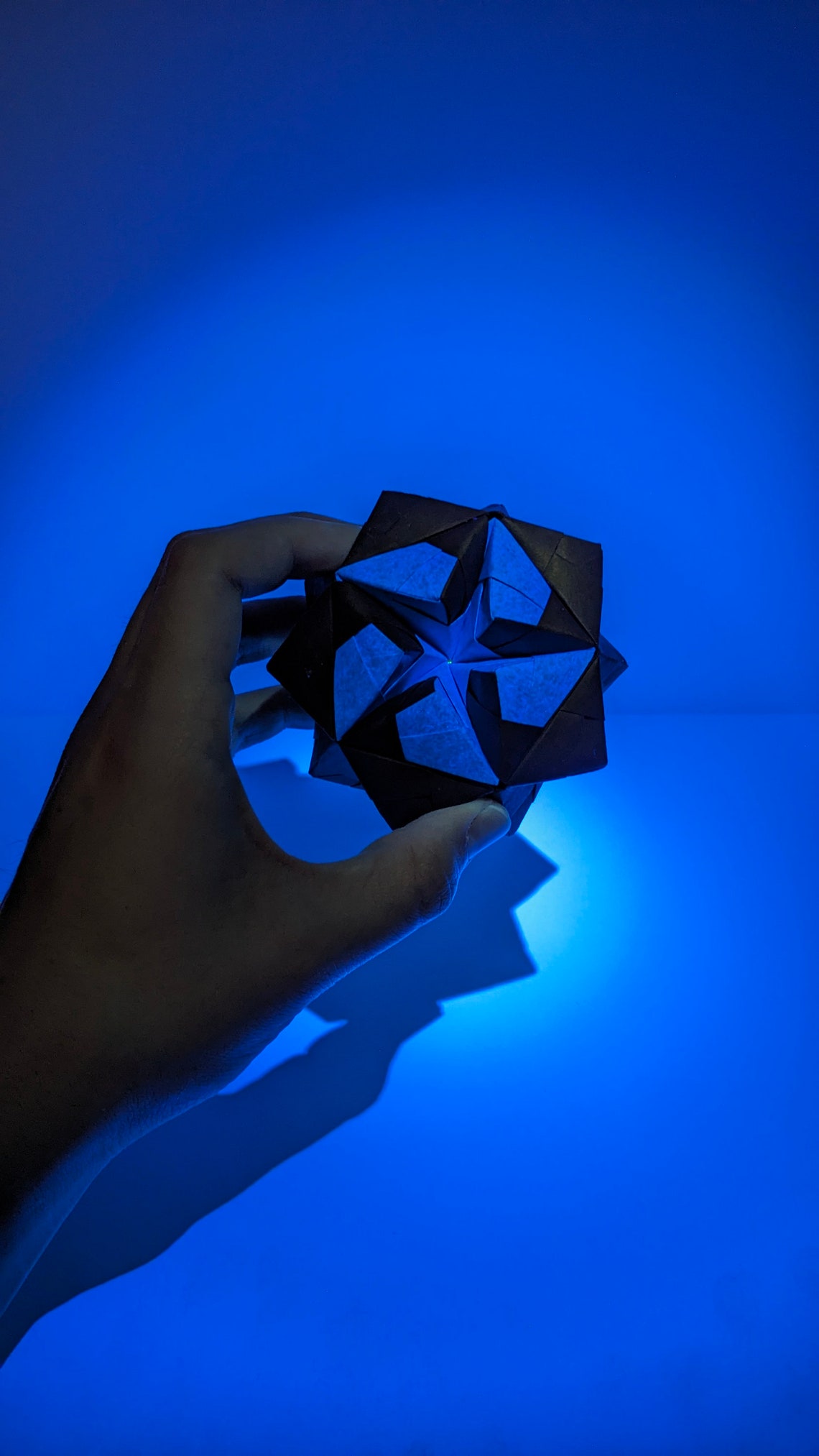 Modular Origami 2-sided Compressed Star Decoration - Etsy